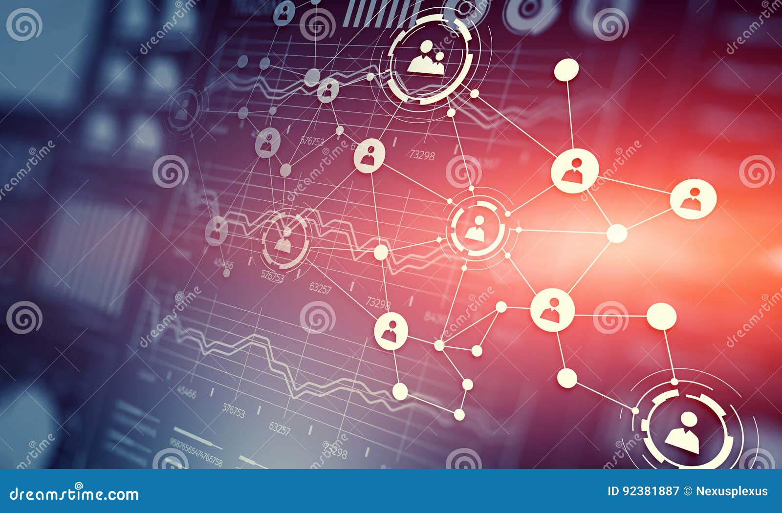 Modern Connection Technologies Background Stock Image - Image of ...