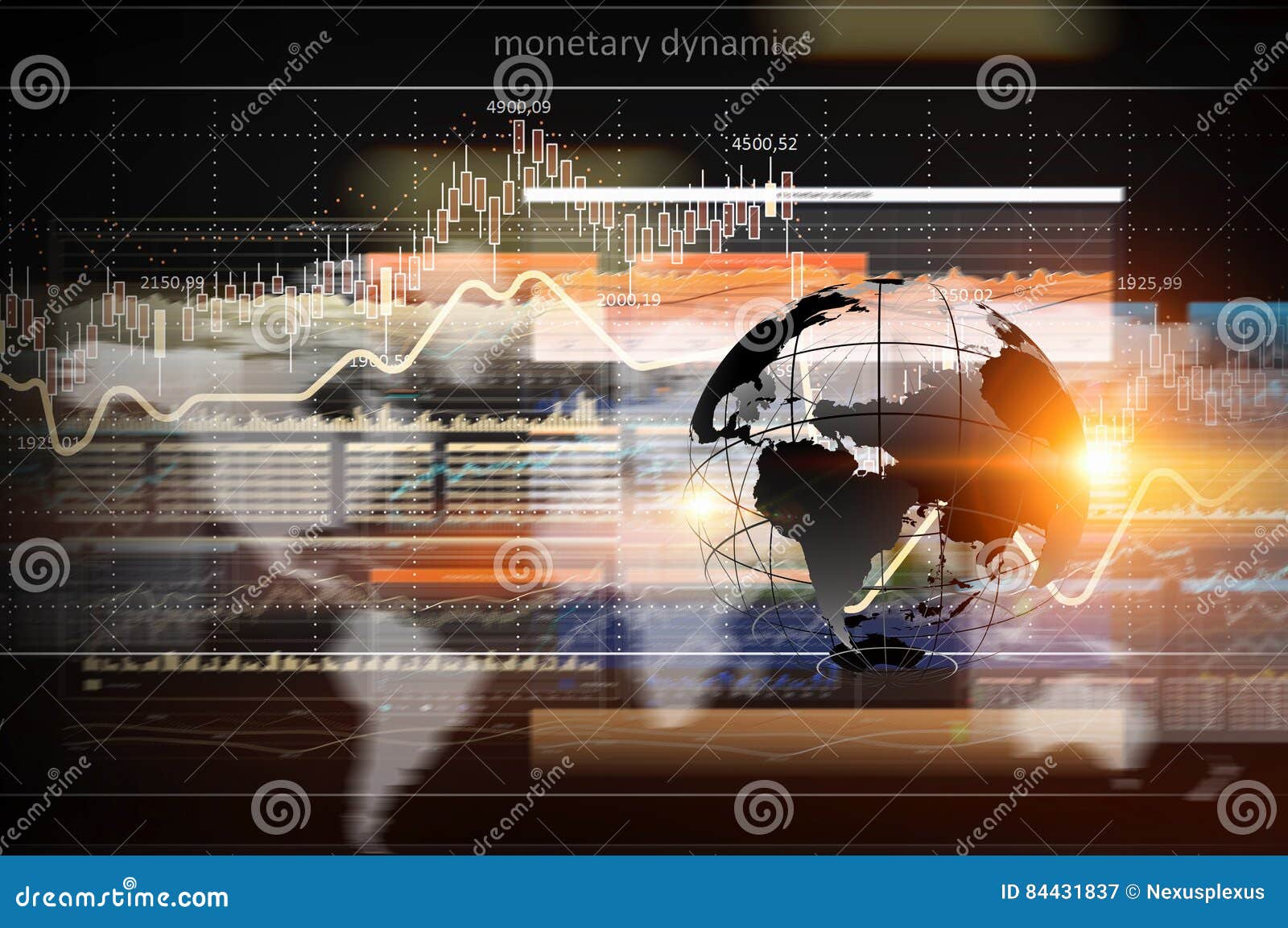 Modern Connection Technologies Background . Mixed Media Stock Image ...