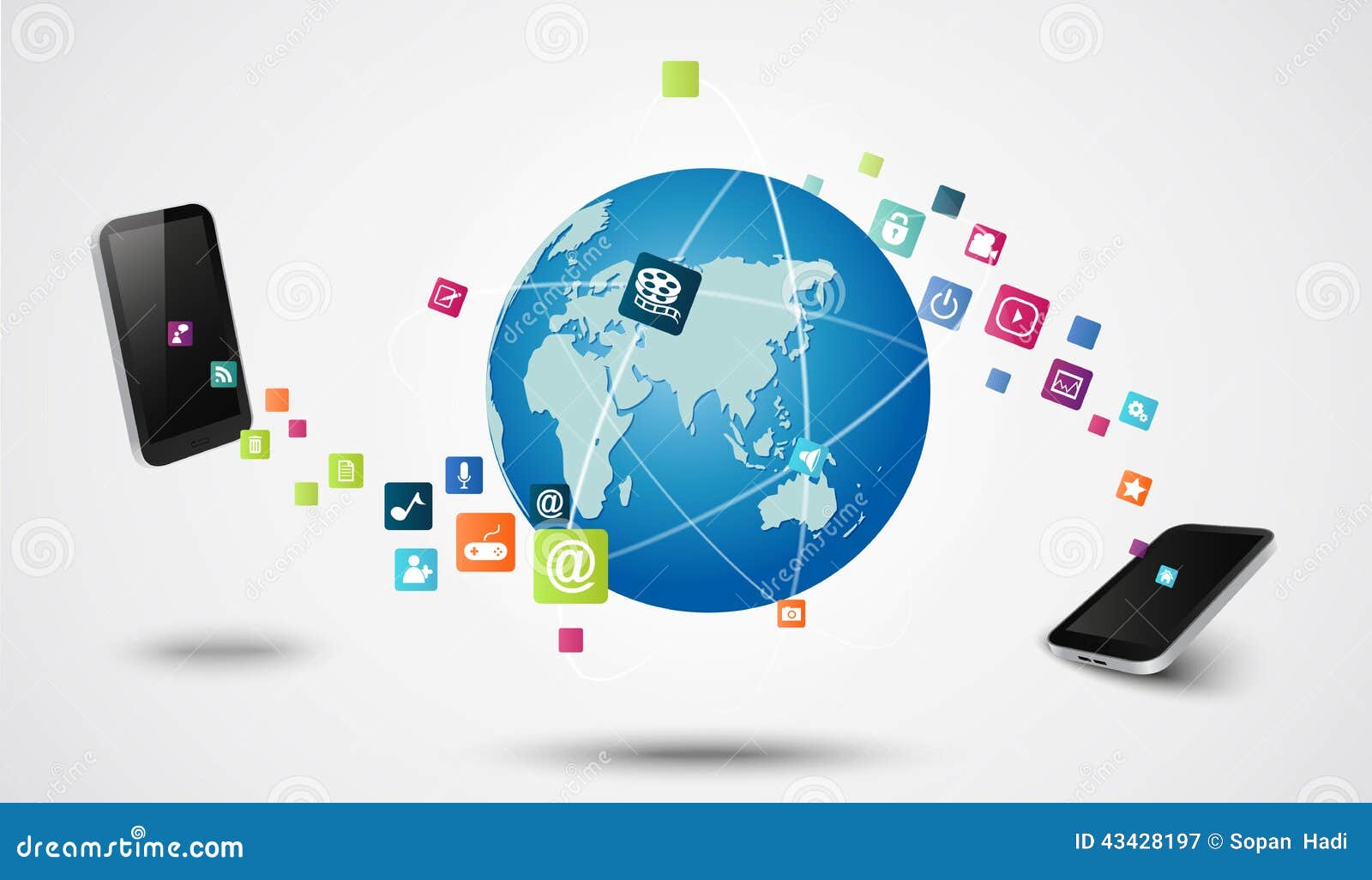 Modern Connection Technology Concept Stock Vector - Illustration of ...