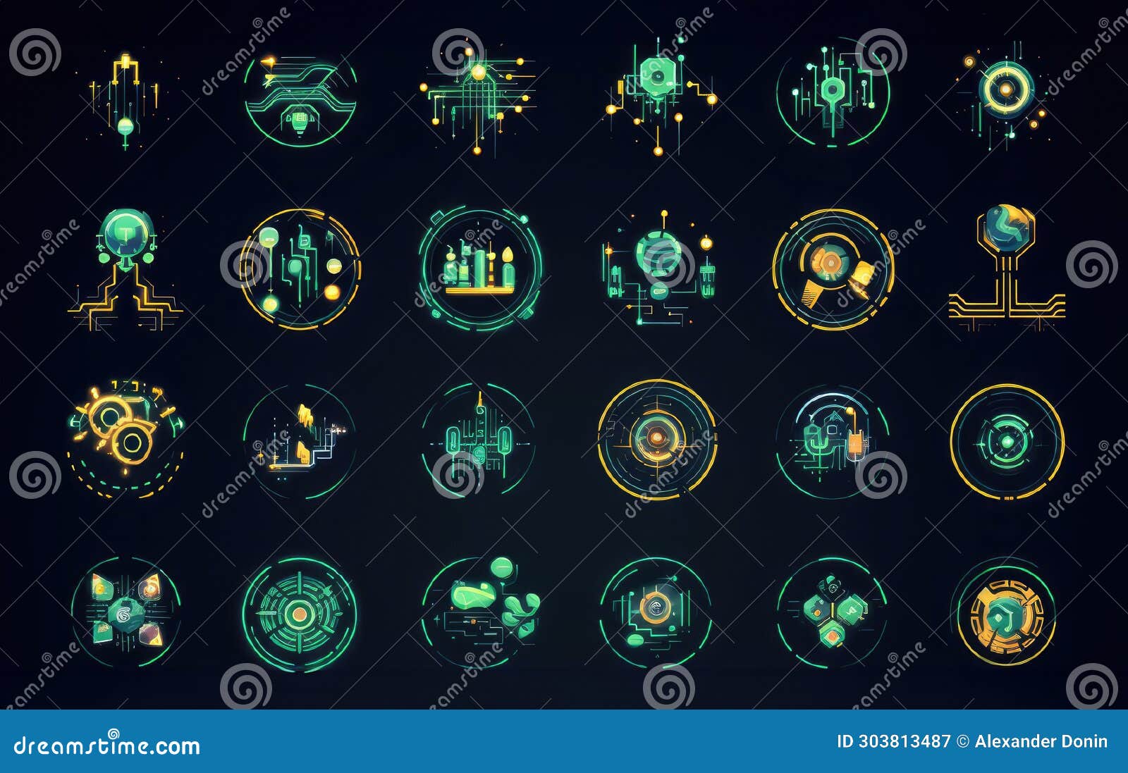 Modern and Consistent Set of Mobile Phone Icons in Unified Style Stock ...