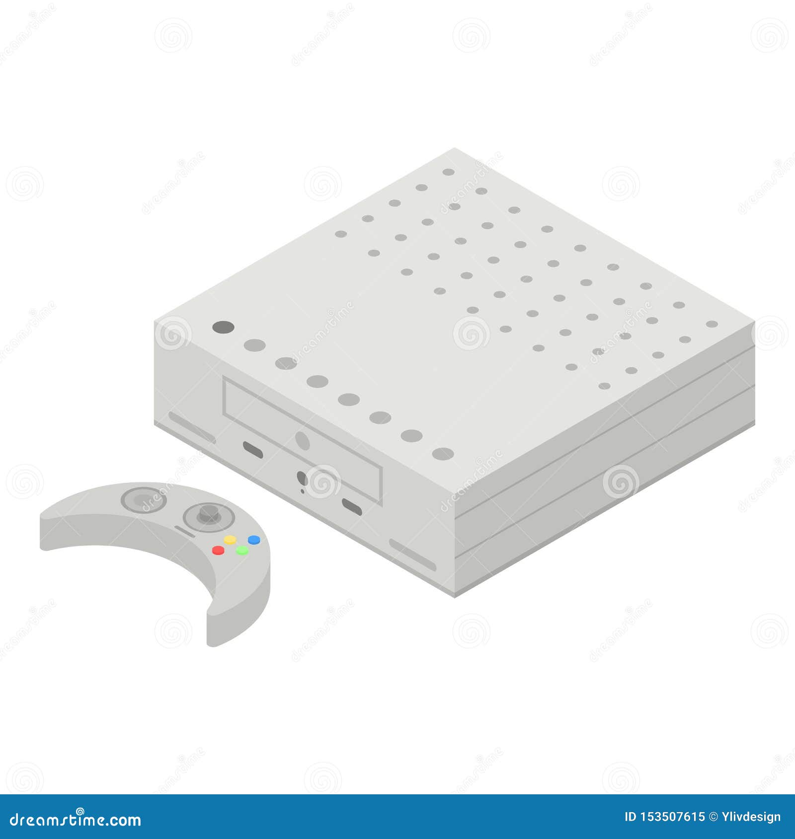 Modern Console Icon, Isometric Style Stock Vector - Illustration of ...