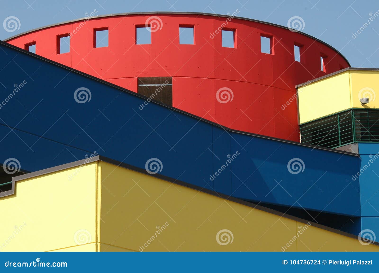 Colorful architecture stock photo. Image of style, building - 104736724