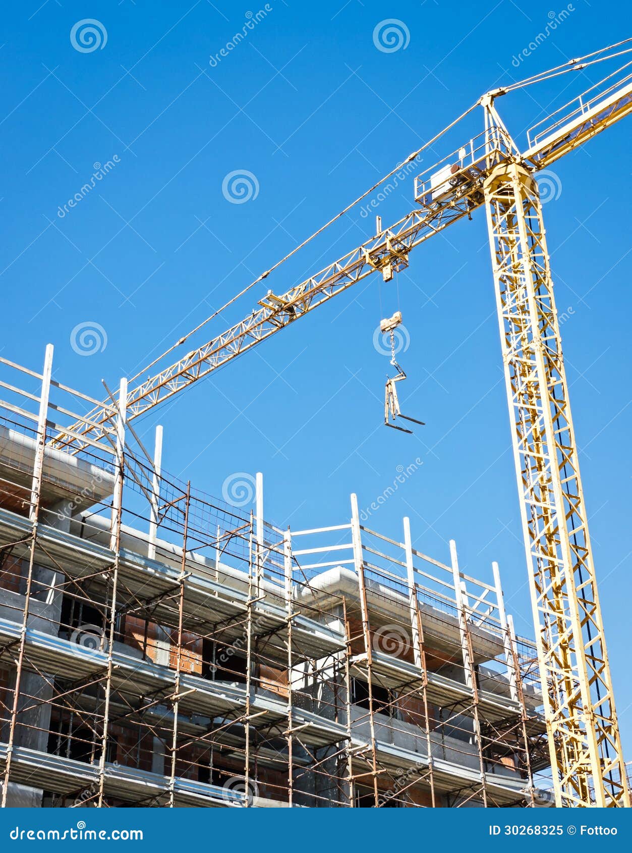 Crane stock image. Image of place, vertical, orange, high - 30268325