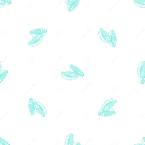 Modern Contact Lens Pattern Seamless Vector Stock Vector - Illustration ...