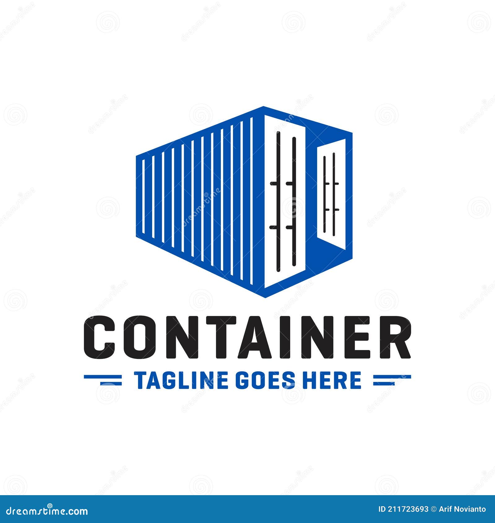 Modern Container or Metal Box Logo Stock Vector - Illustration of ...