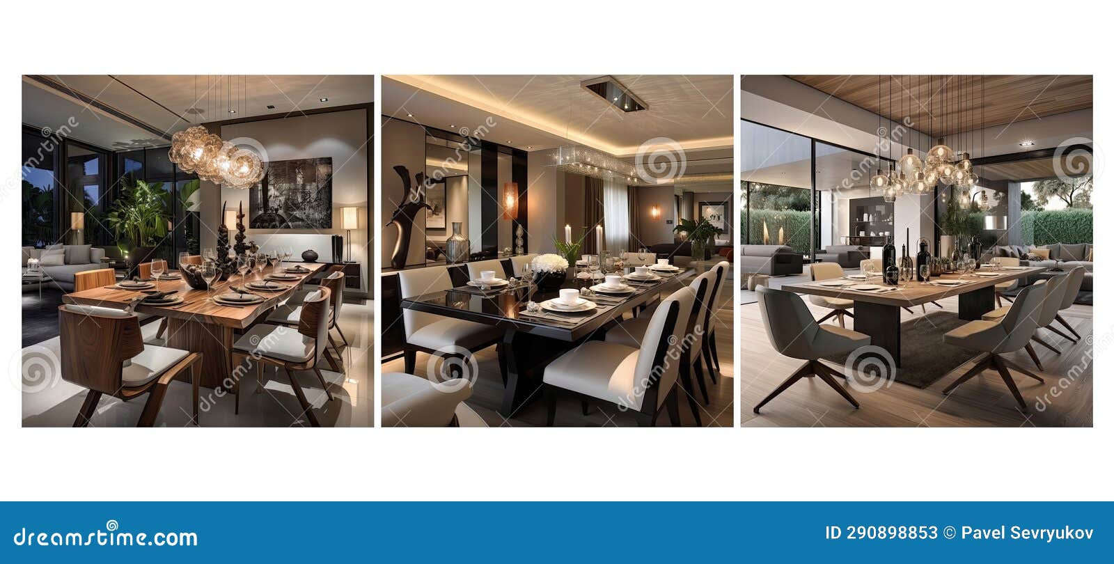 Modern Contemporary Dining Room Interior Design Ai Generated Stock ...