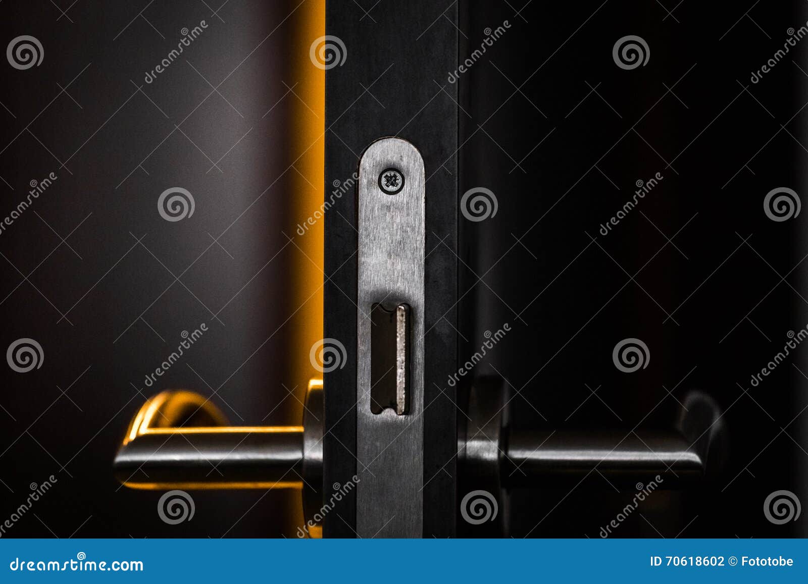 Modern Contemporary Door Lock Detail Stock Photo - Image of household ...