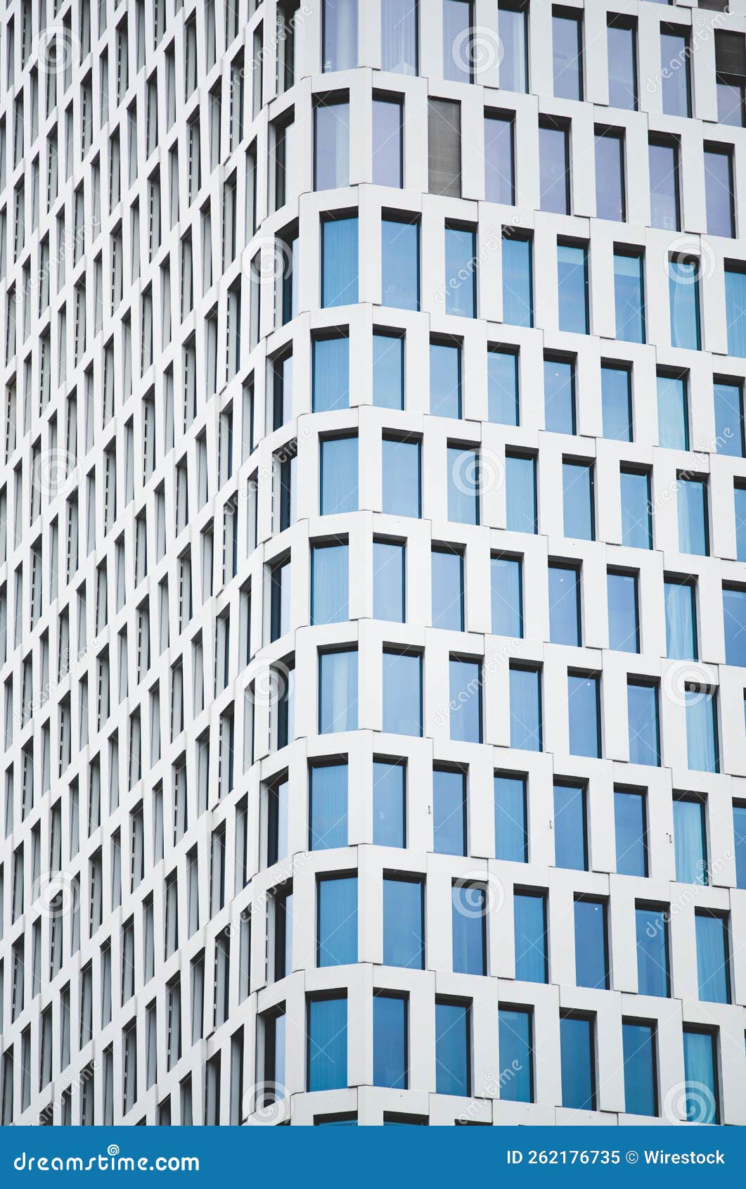 Modern Contemporary High-rise Building Exterior Details with Abstract ...