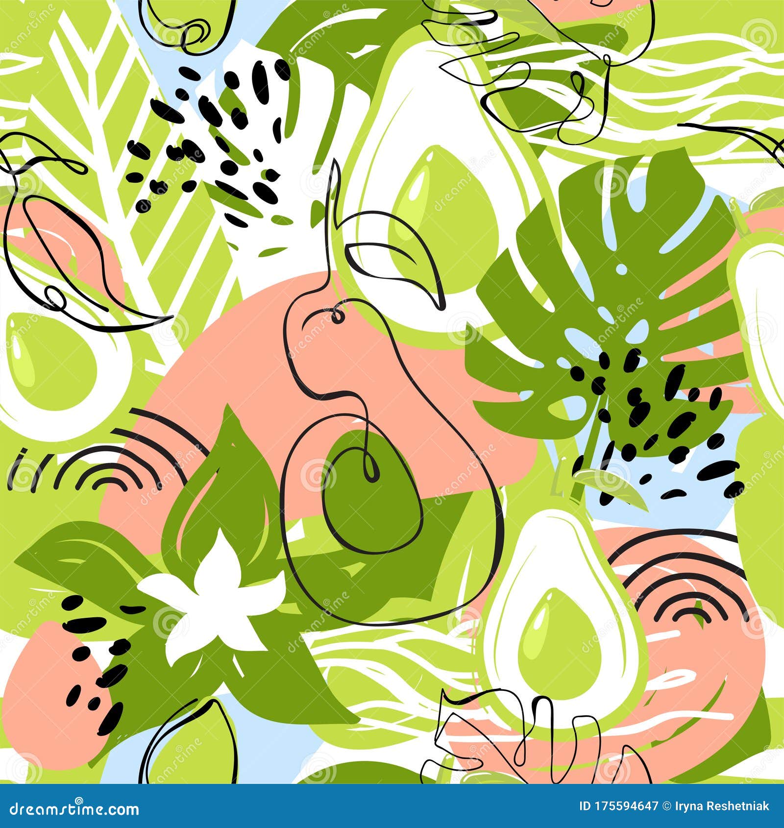 Avocado Collage Stock Illustrations – 1,052 Avocado Collage Stock ...