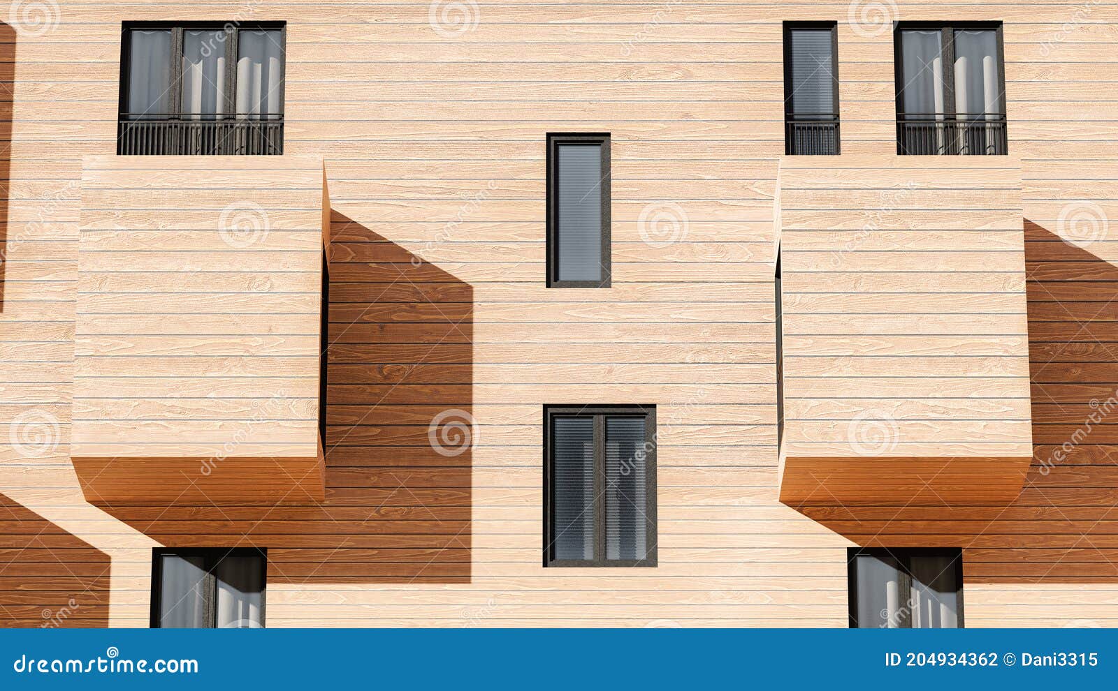 Modern Contemporary Wood Sided Building Stock Photo - Image of ...