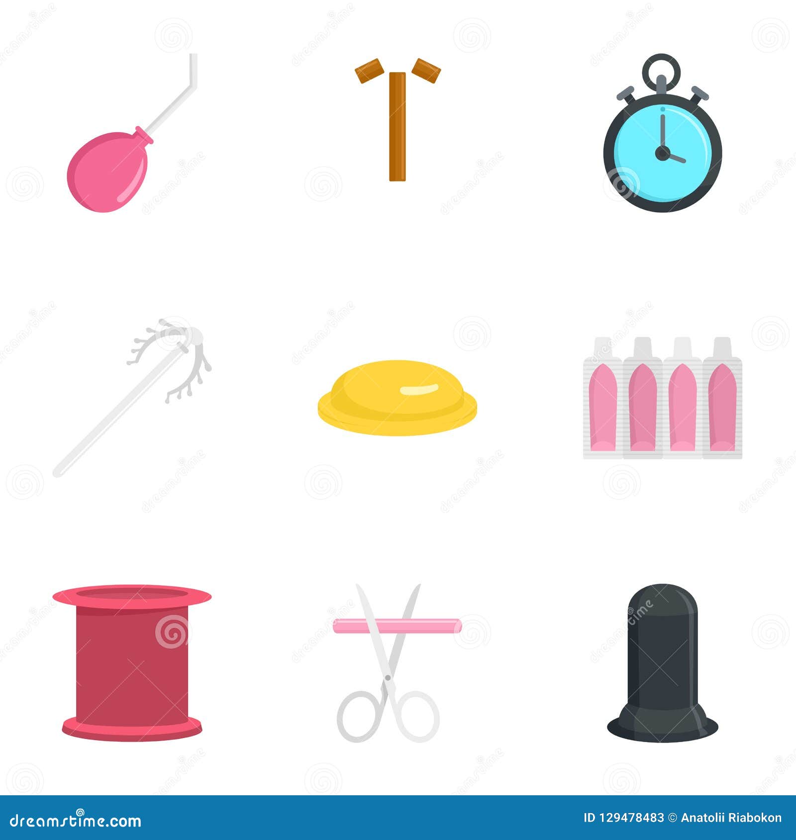 Modern Contraception Icon Set, Flat Style Stock Vector - Illustration ... Modern Contraception Icon Set, Flat Style Stock Vector - Illustration ...