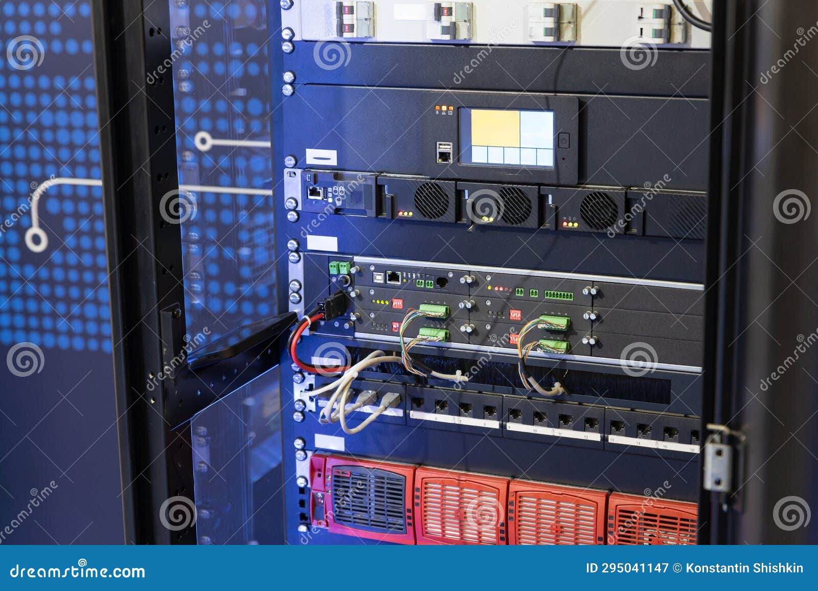 Modern Control Panels and Screens. Stock Image - Image of switch, data ...
