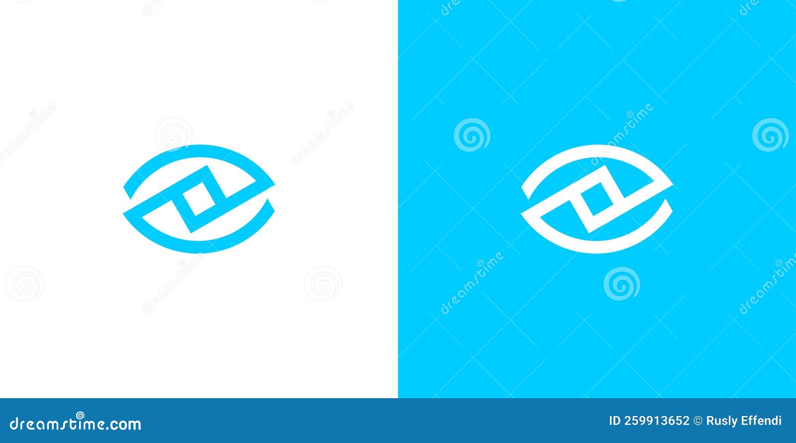 Modern and Cool Eye Logo Abstract Design Stock Vector - Illustration of ...