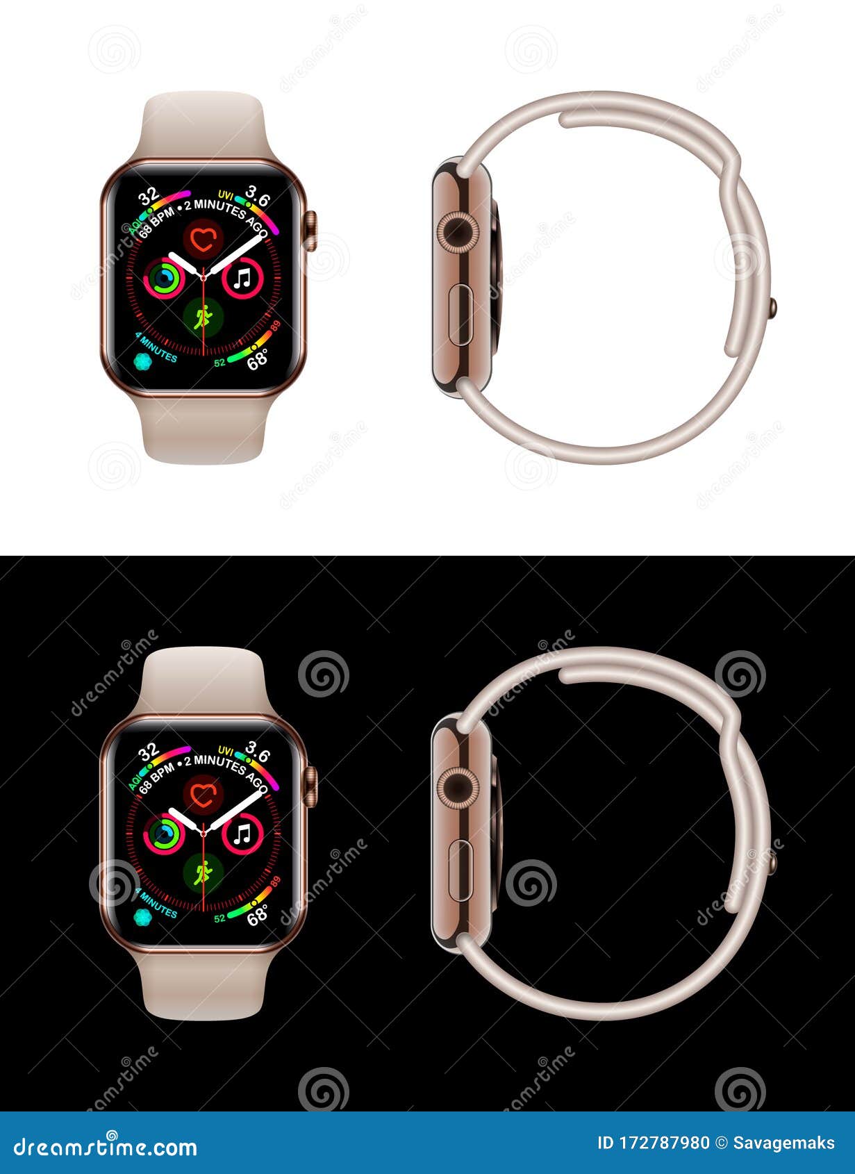 Modern Cool Luxury Watch Vector Image Stock Vector - Illustration of ...