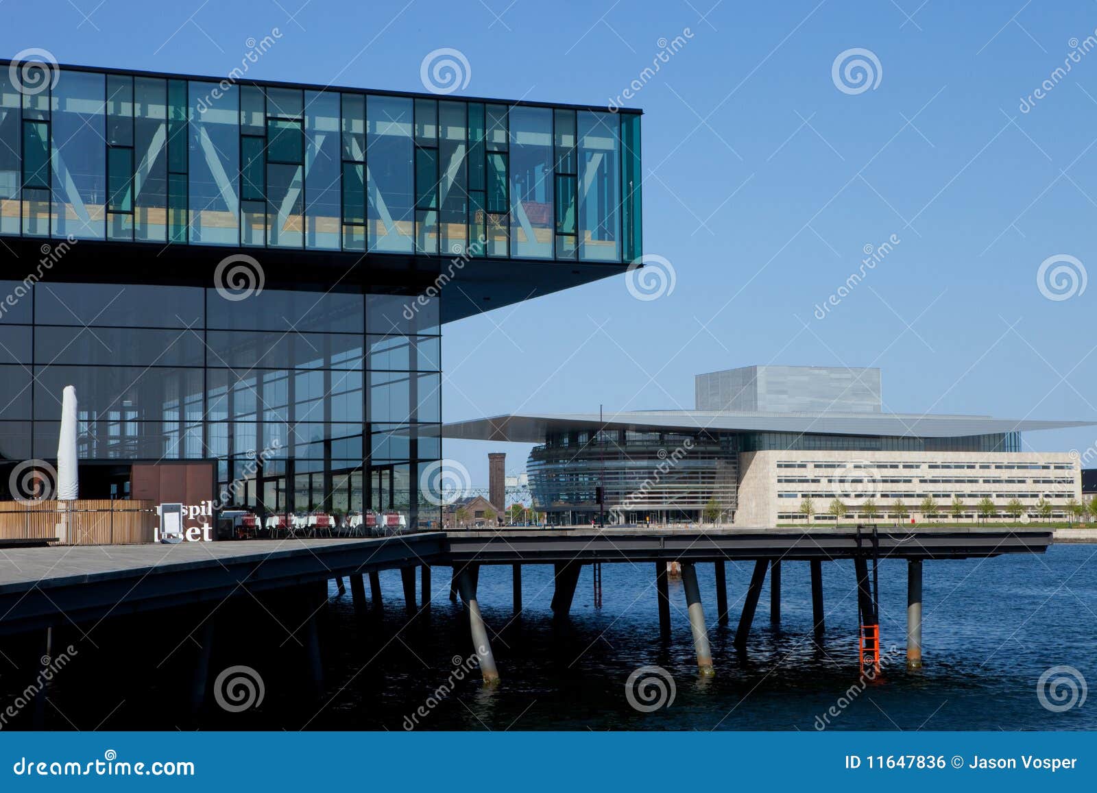 Modern Copenhagen stock photo. Image of walkway, wood - 11647836