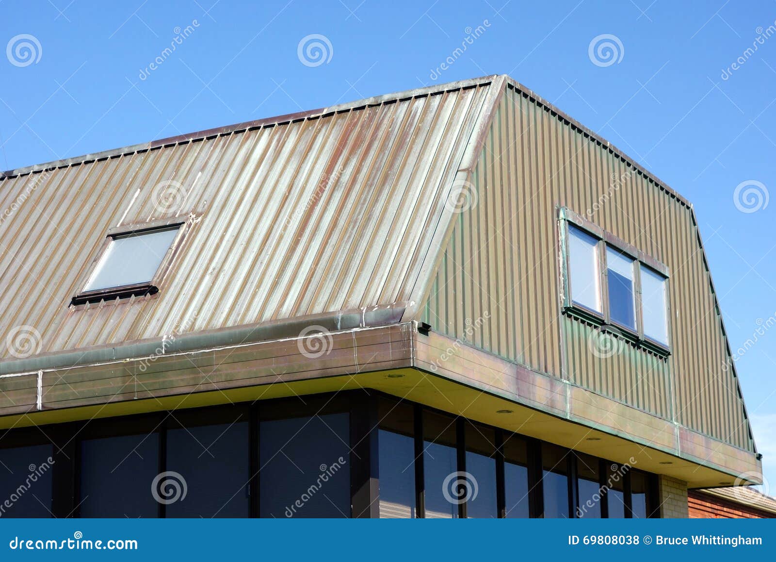 Modern Copper Clad Roof stock photo. Image of cape, house - 69808038