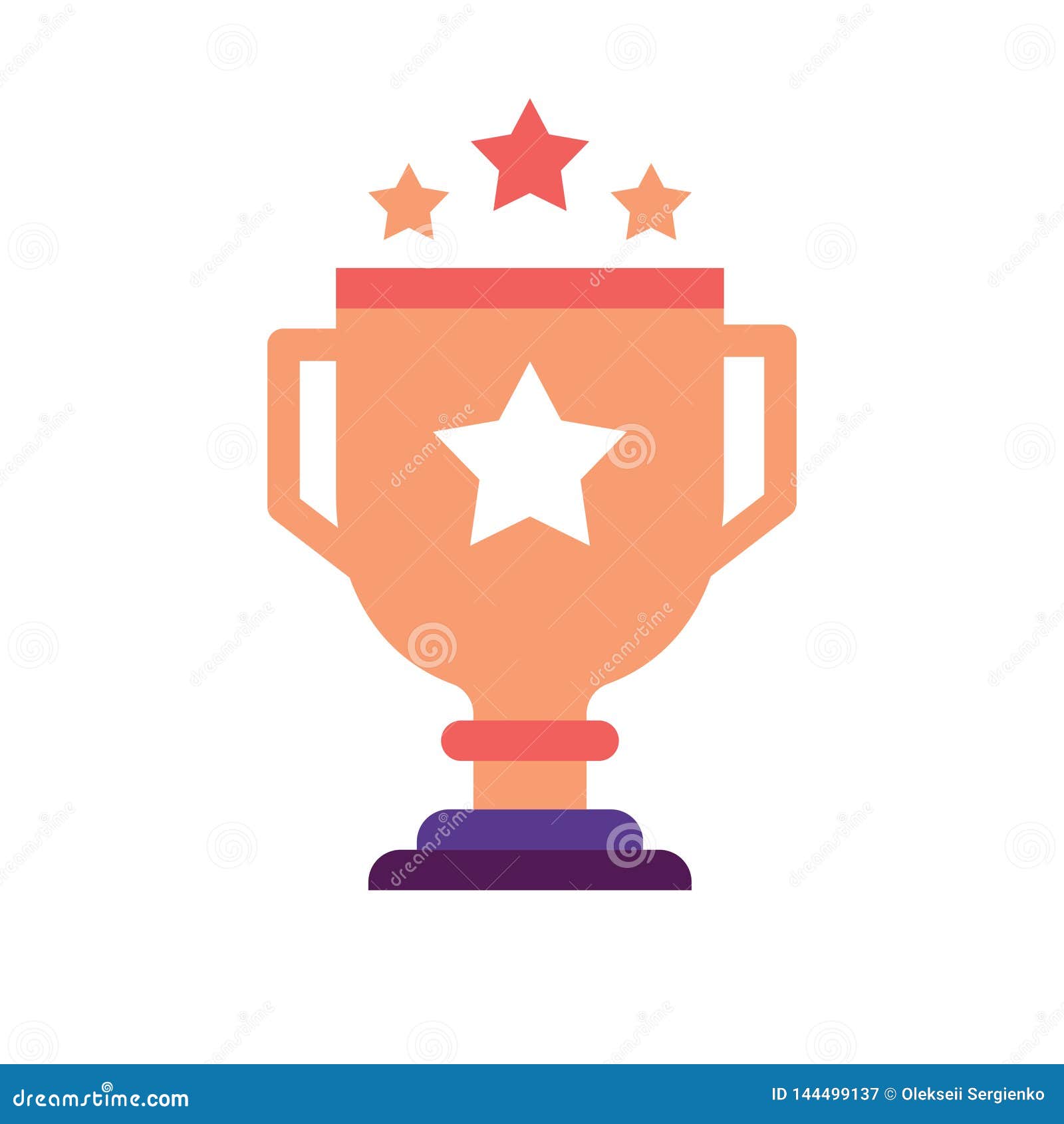 Modern Core Values Icon with Winners Cup Stock Vector - Illustration of ...