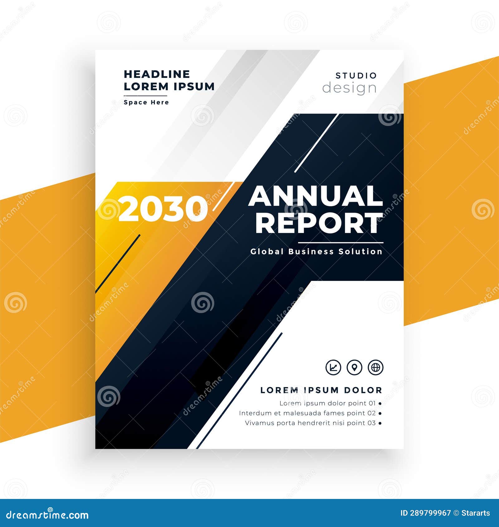 Modern Corporate Annual Report Brochure Layout a Firm Document Stock ...
