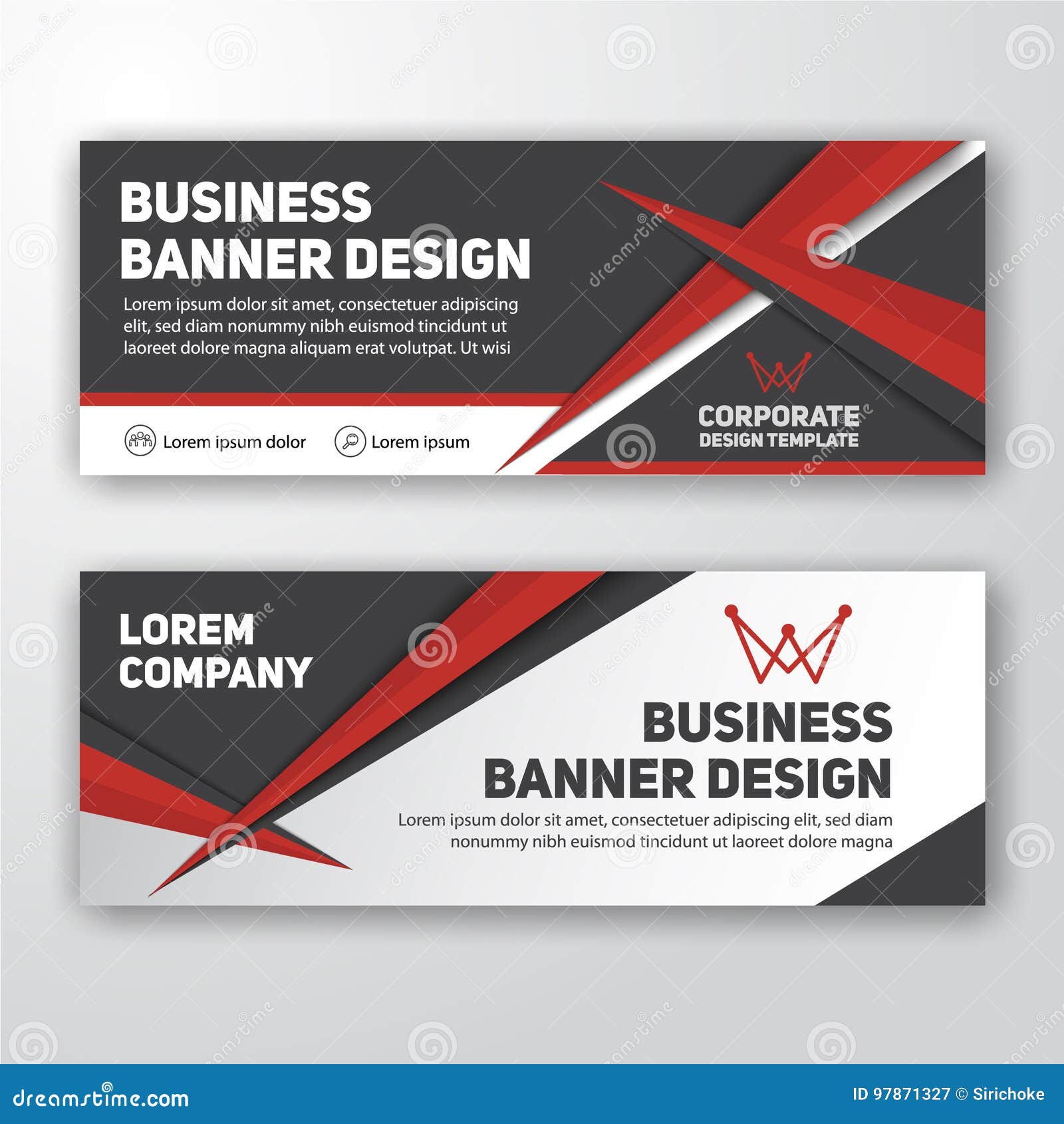 Modern Corporate Banner Background Stock Vector - Illustration of ...