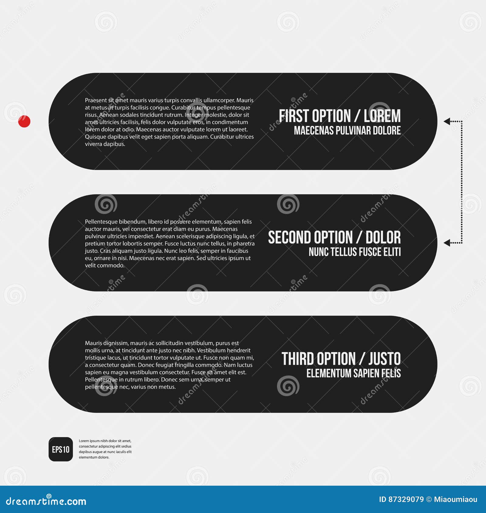 Modern Corporate Graphic Template with Black Elements Stock Vector ...