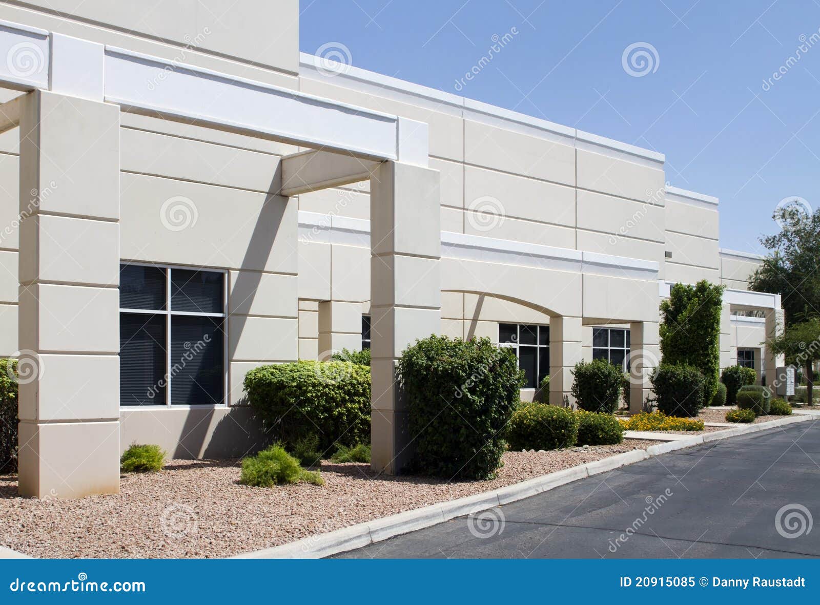 Modern Corporate Office Building Entrance Stock Image - Image of center ...