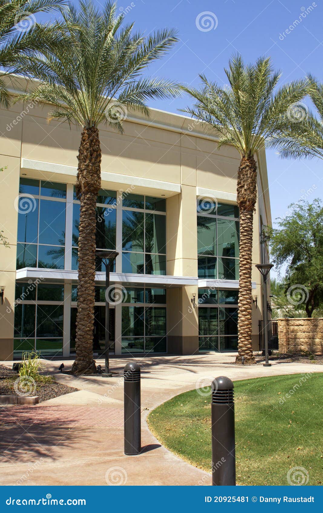 Modern Corporate Office Building Entrance Stock Image - Image of ...