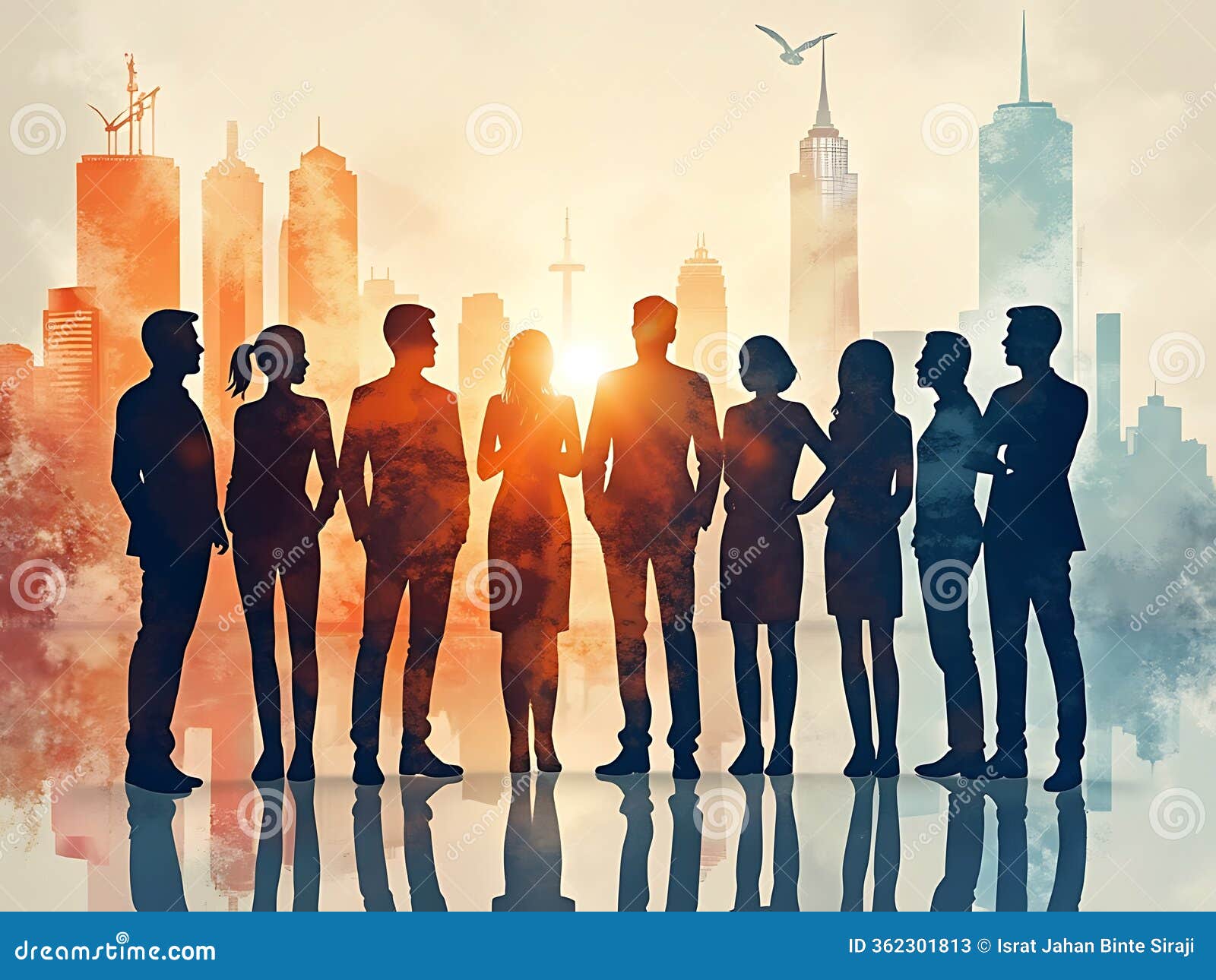 Modern Corporate Teamwork Wallpaper for Employee Recognition Stock ...