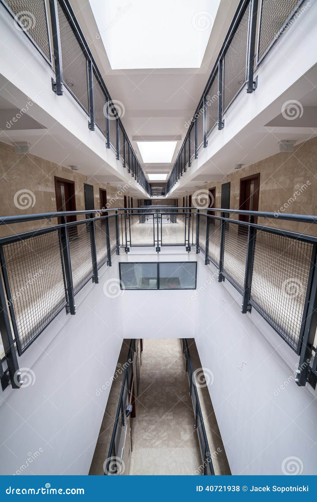 Modern Corridor in Apartment House Stock Photo - Image of apartment ...