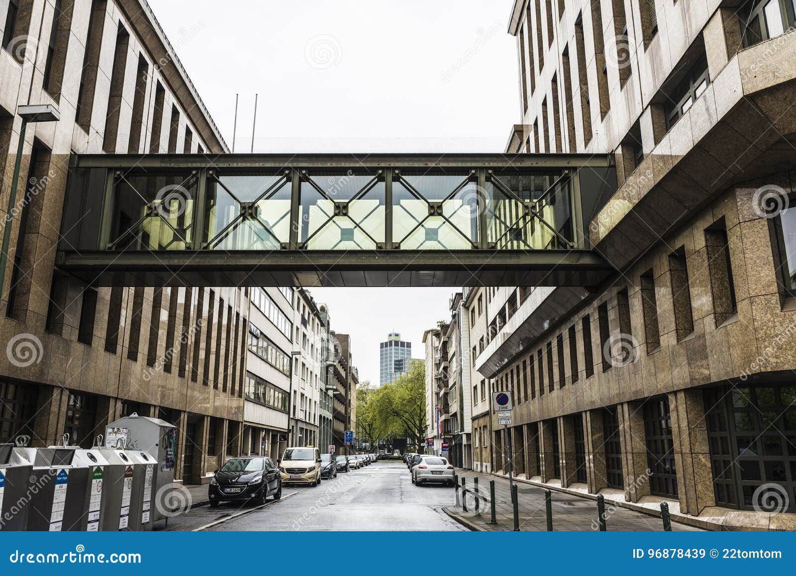 Modern Corridor in a Building in Dusseldorf, Germany Editorial Stock ...