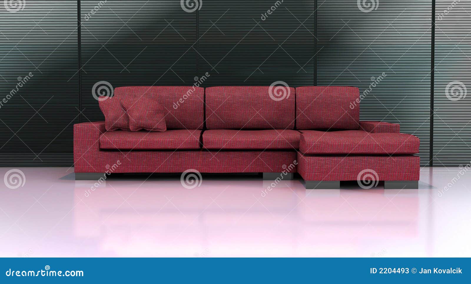 Modern Couch stock illustration. Illustration of leisure - 2204493
