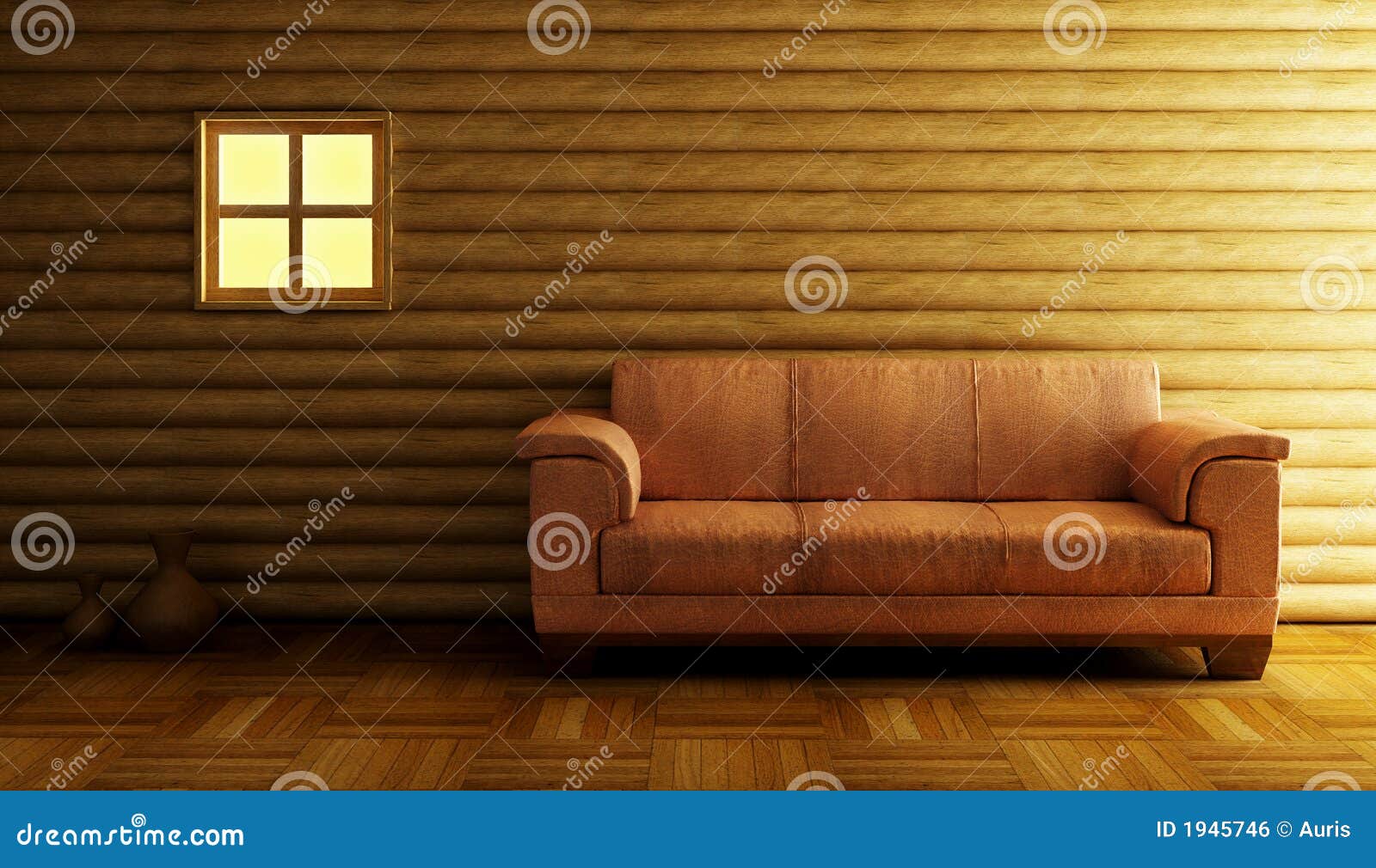 Modern couch 3D rendering stock illustration. Illustration of interior ...