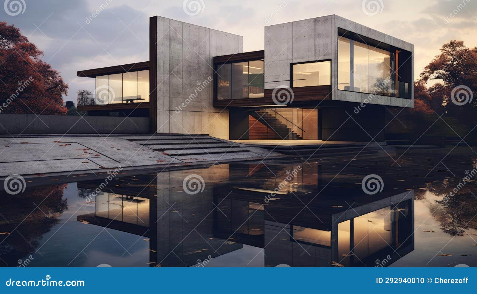 Modern Country House, Architecture Stock Photo - Image of beautiful ...