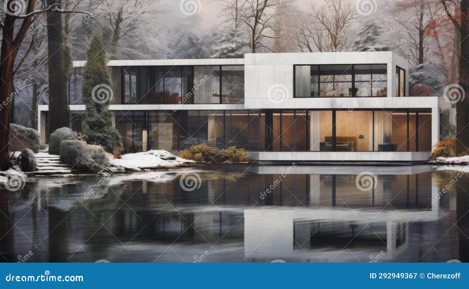 Modern Country House, Architecture Stock Image - Image of dwelling ...