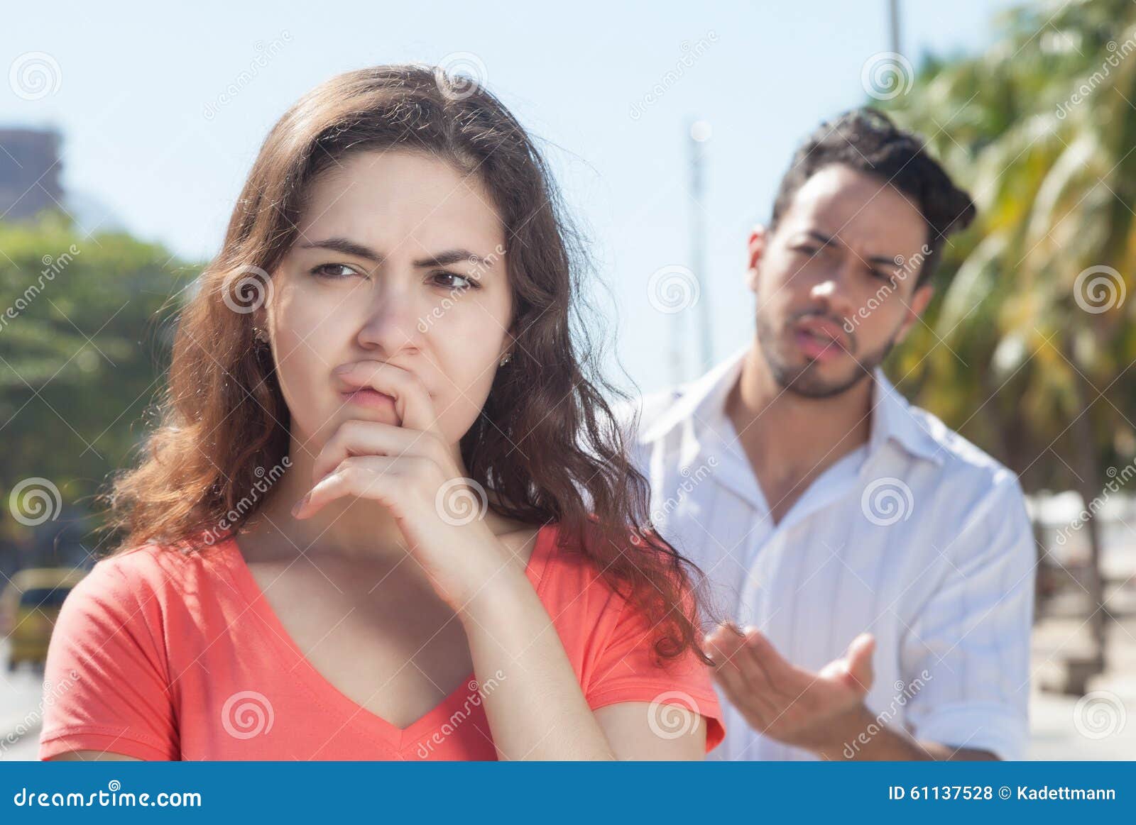 Modern Couple with Relationship Problems in the City Stock Photo ...