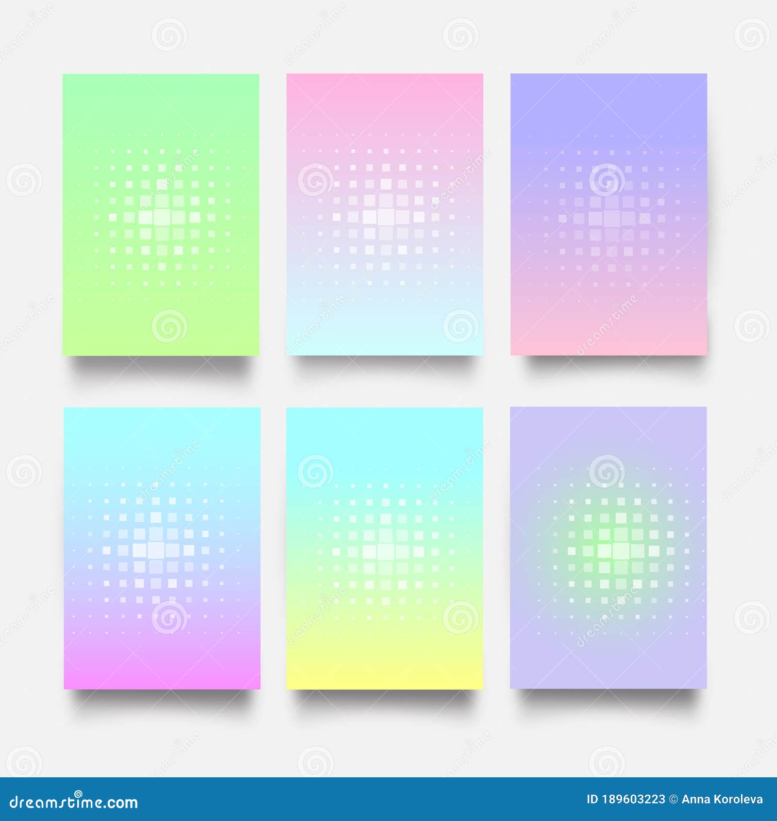 Modern Covers with Pastel Dote .Vector Templates. Trendy Minimal Design ...