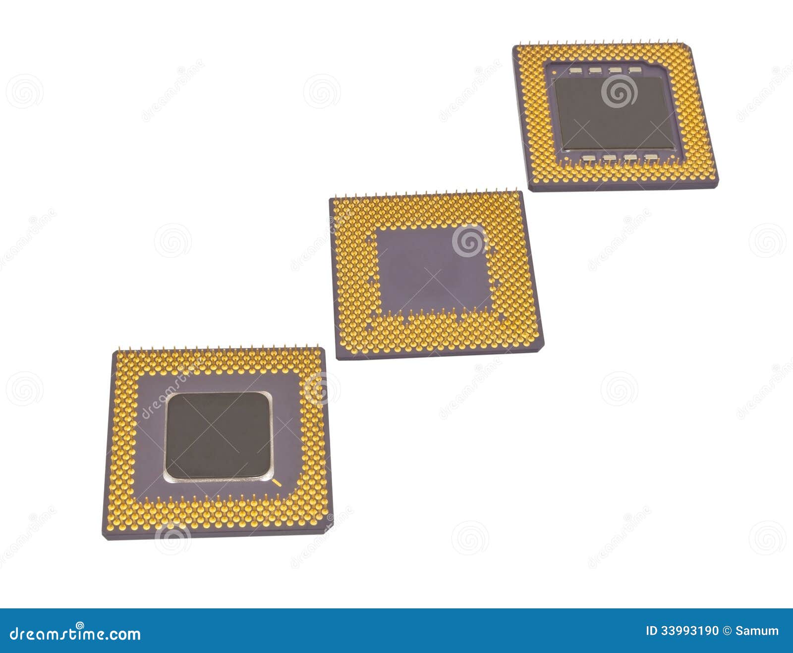 Modern CPU stock photo. Image of resistor, microcircuit - 33993190