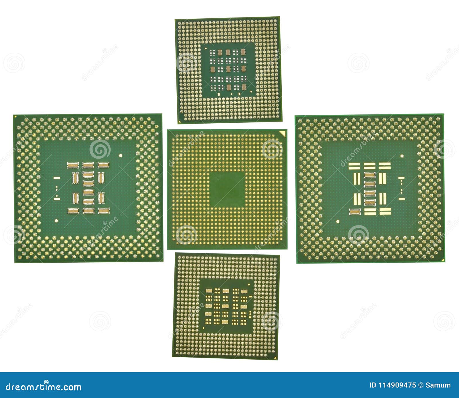 Modern CPU Isolated on White Stock Image - Image of business, modern ...