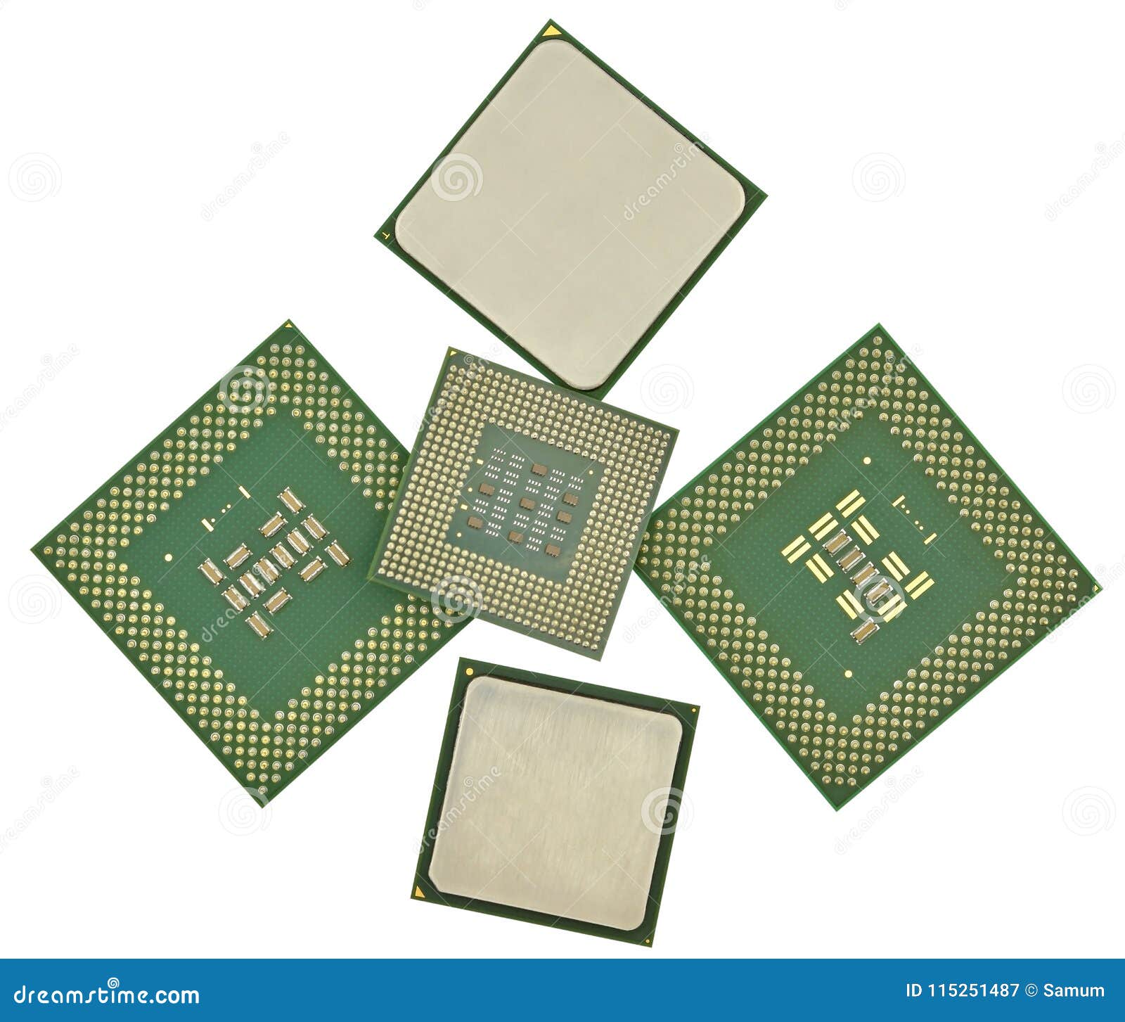 Modern CPU Isolated on White Stock Image - Image of element, electronic ...