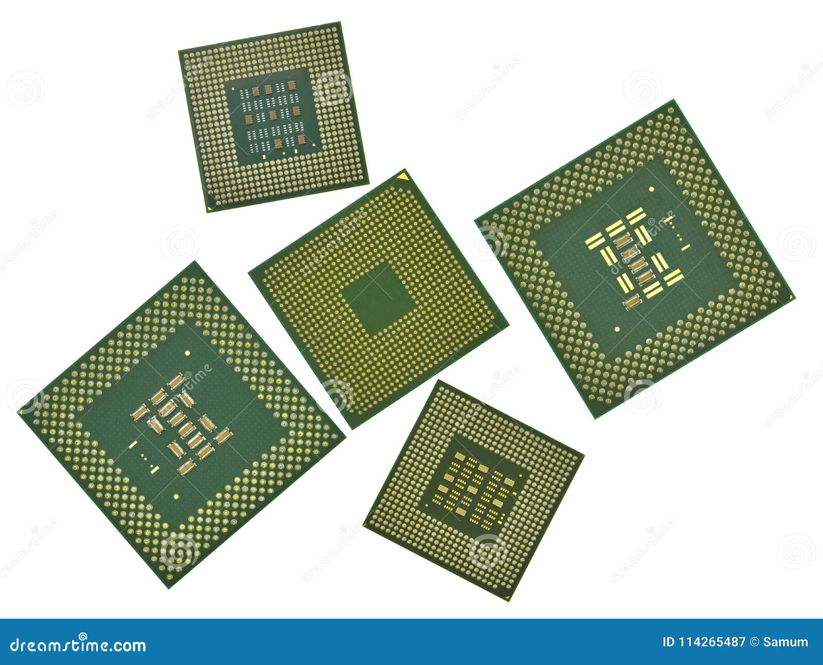 Modern CPU Isolated on White Stock Image - Image of data, processing ...