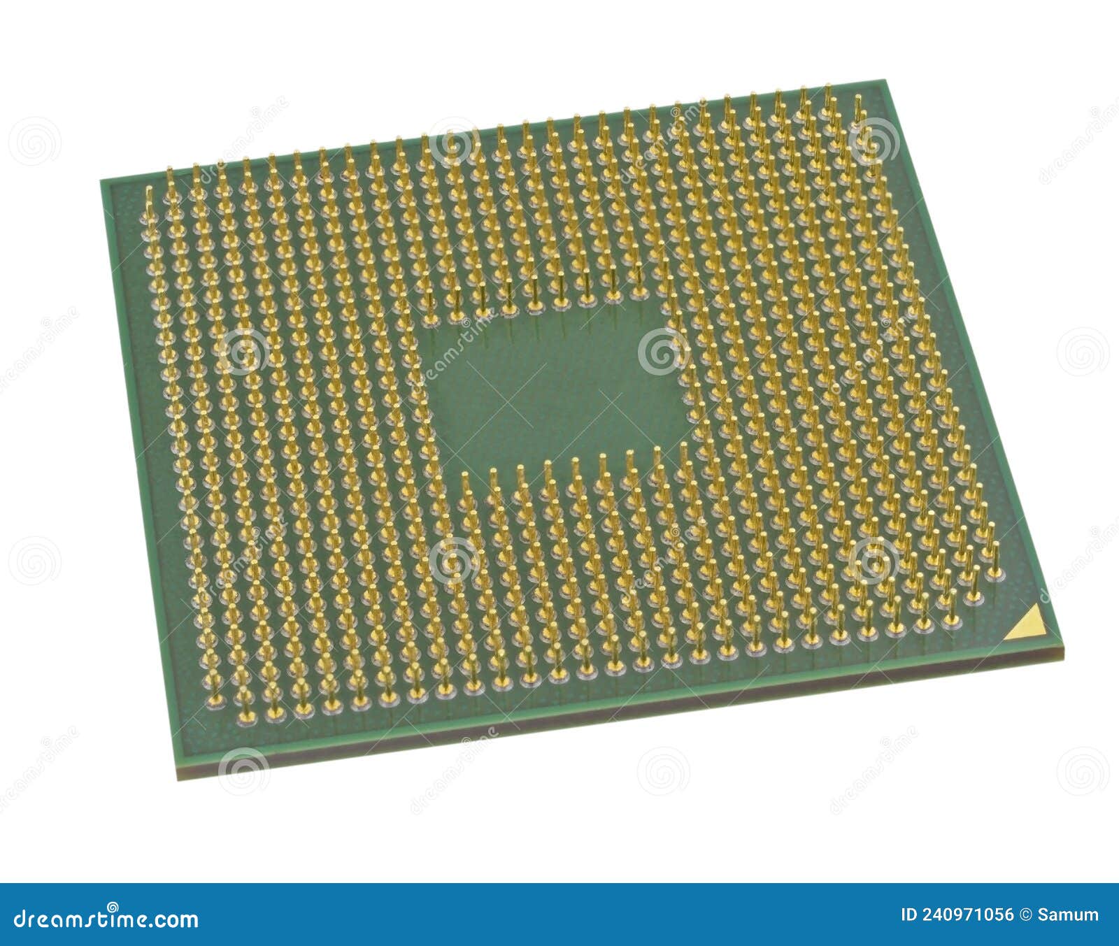 Modern CPU Isolated on White Stock Photo - Image of components ...