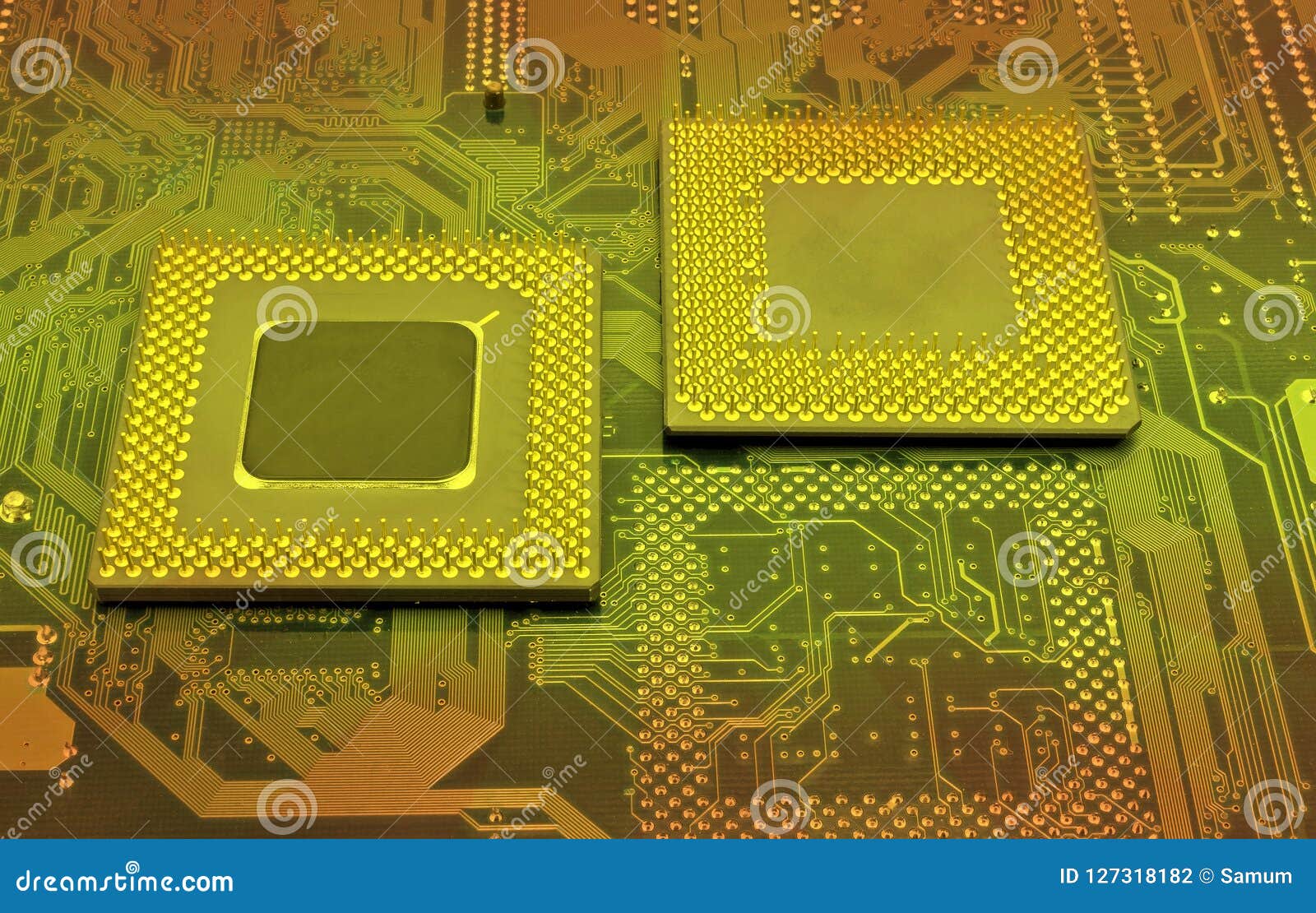 Modern cpu processors stock photo. Image of chip, green - 127318182