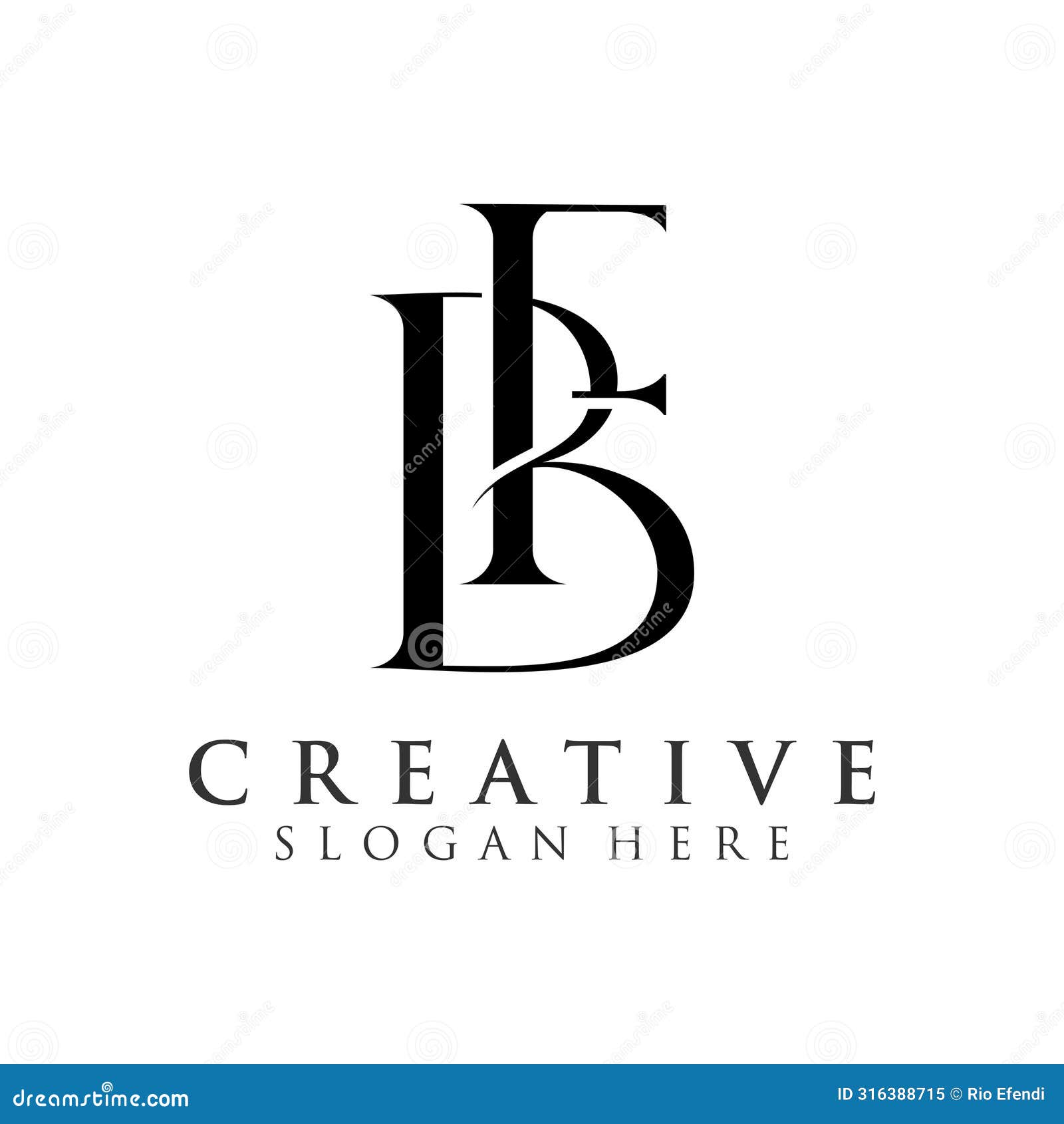 Modern Creative BF Logo Design. Icon Initial Based Monogram and Letters ...
