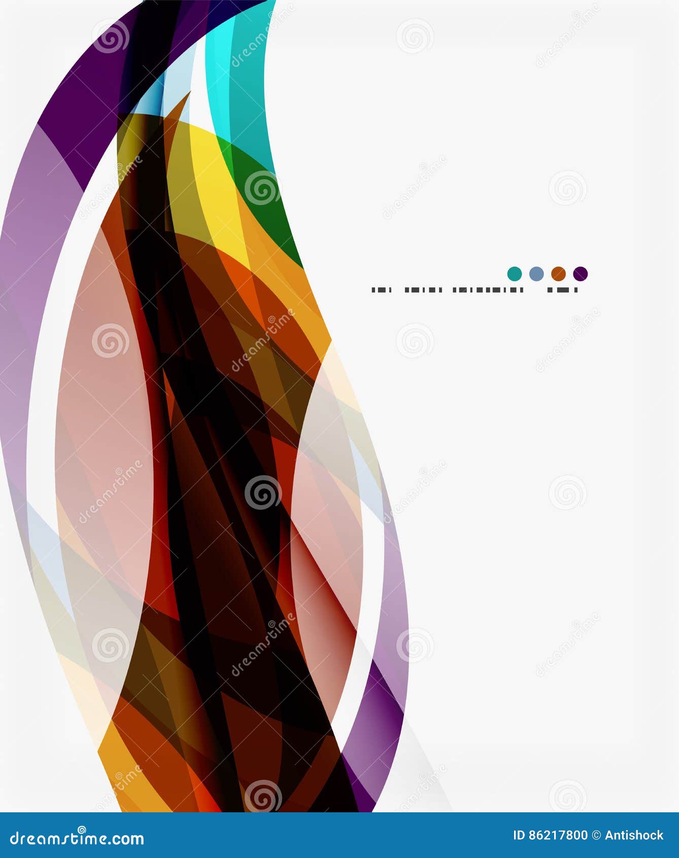 Modern Creative Curve Background with Copy Space Stock Illustration ...