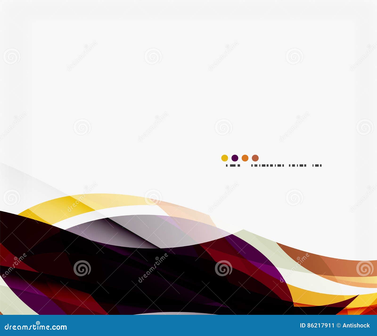 Modern Creative Curve Background with Copy Space Stock Illustration ...