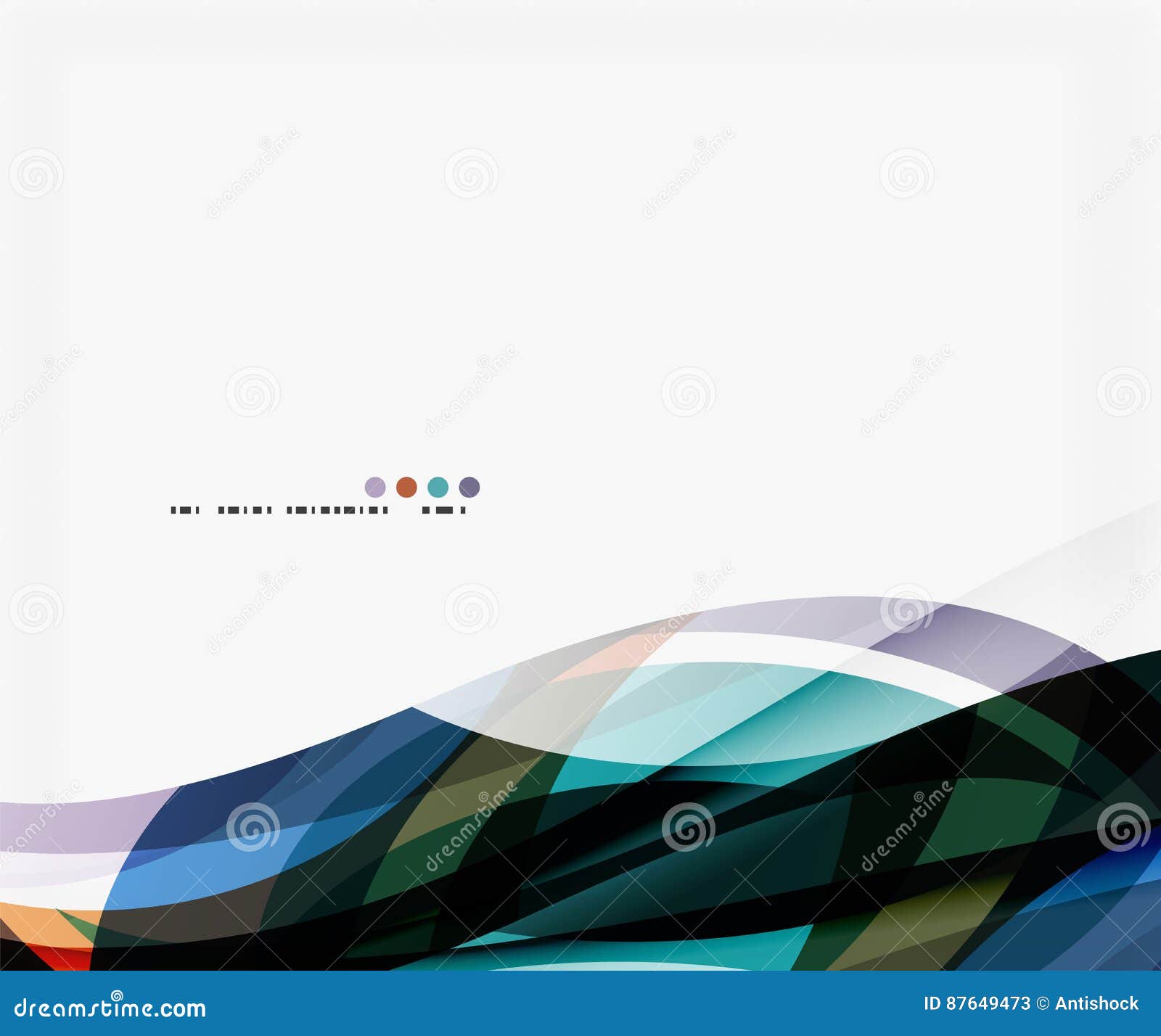 Modern Creative Curve Background with Copy Space Stock Vector ...