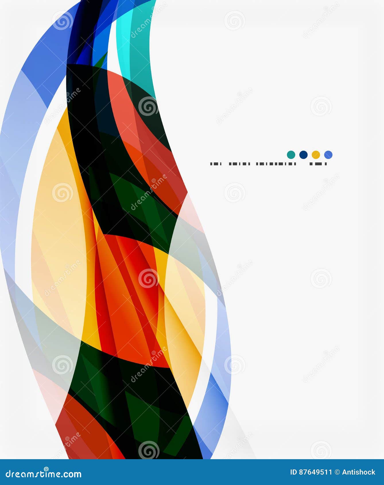 Modern Creative Curve Background with Copy Space Stock Vector ...