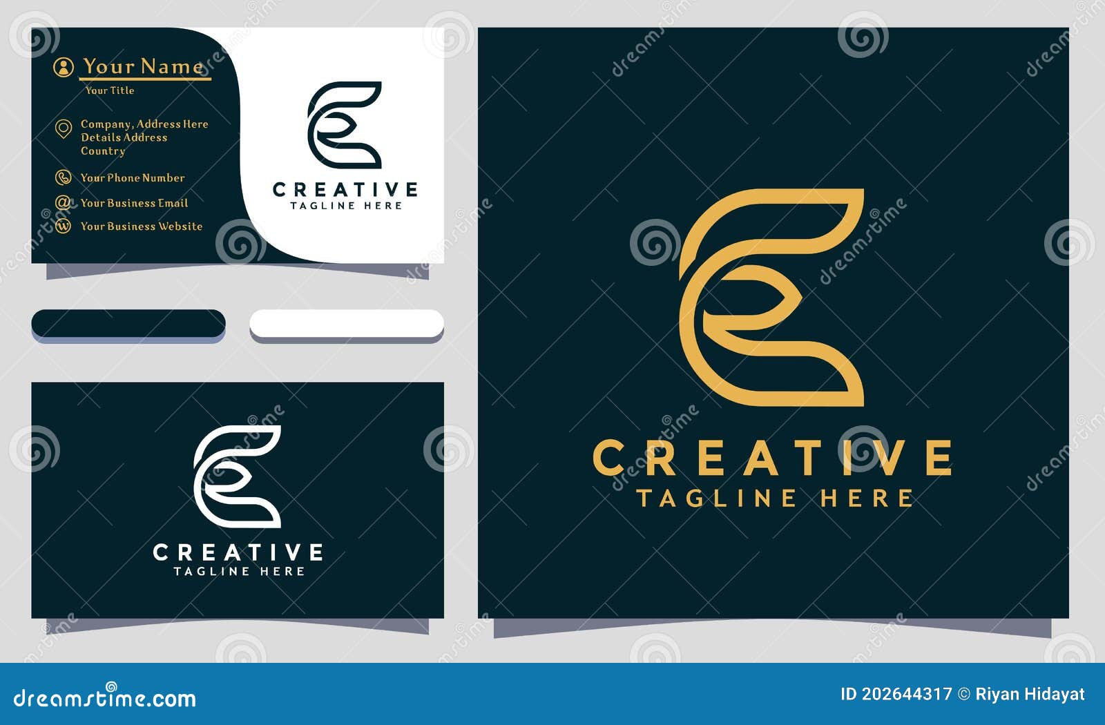 Modern Creative E Logo Design and Template. E Icon Initials Based ...