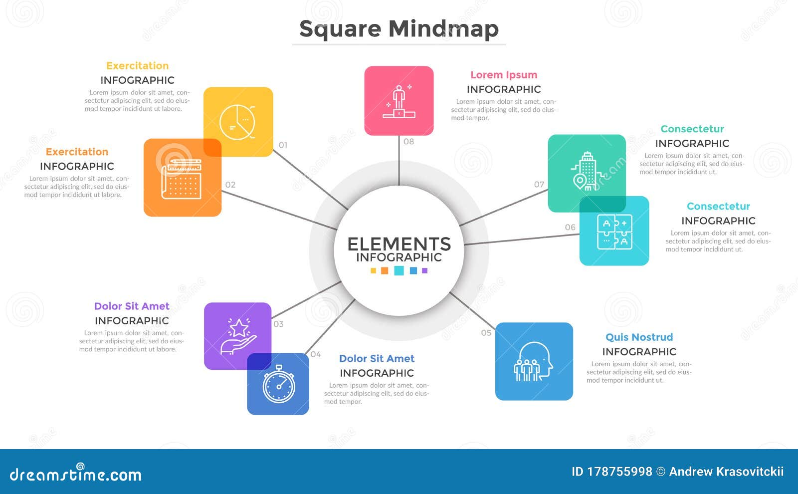 Modern Creative Infographic Template Stock Vector - Illustration of ...