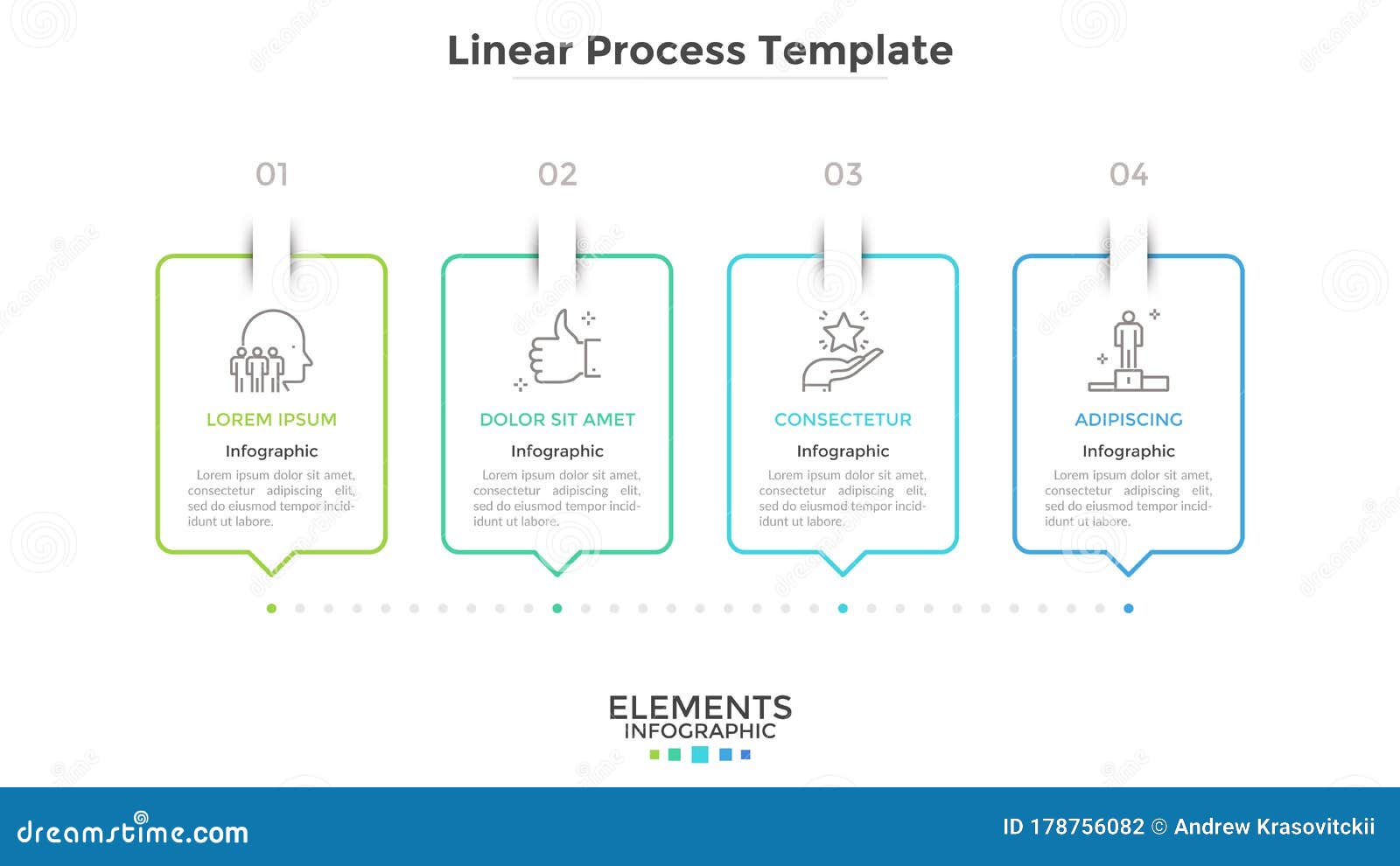 Dotted Line Horizontal Flow Steps Stock Illustrations – 11 Dotted Line ...