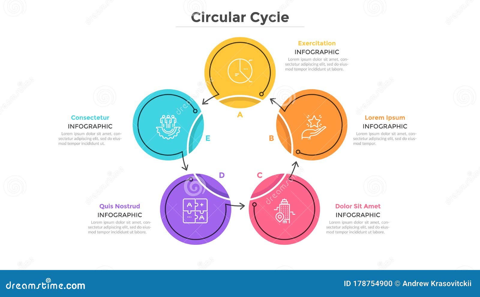 Modern Creative Infographic Template Stock Vector - Illustration of ...